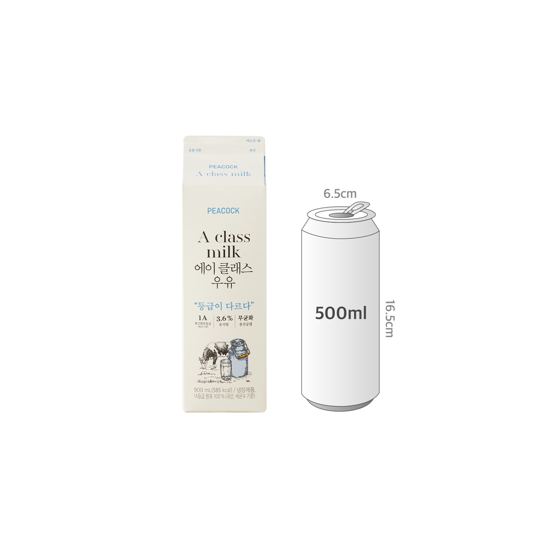 G마켓 - 피코크 에이 클래스 우유 900ml (1A등급)